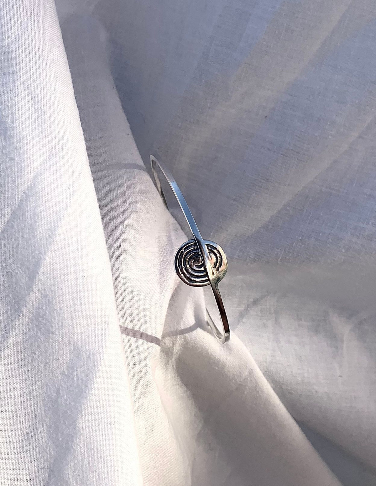 Silver Spiral Bangle | May Hofman Jewellery | May Hofman